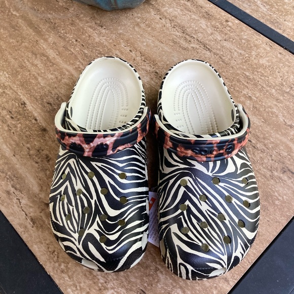 CROCS | Shoes | Animal Print Crocs | Poshmark